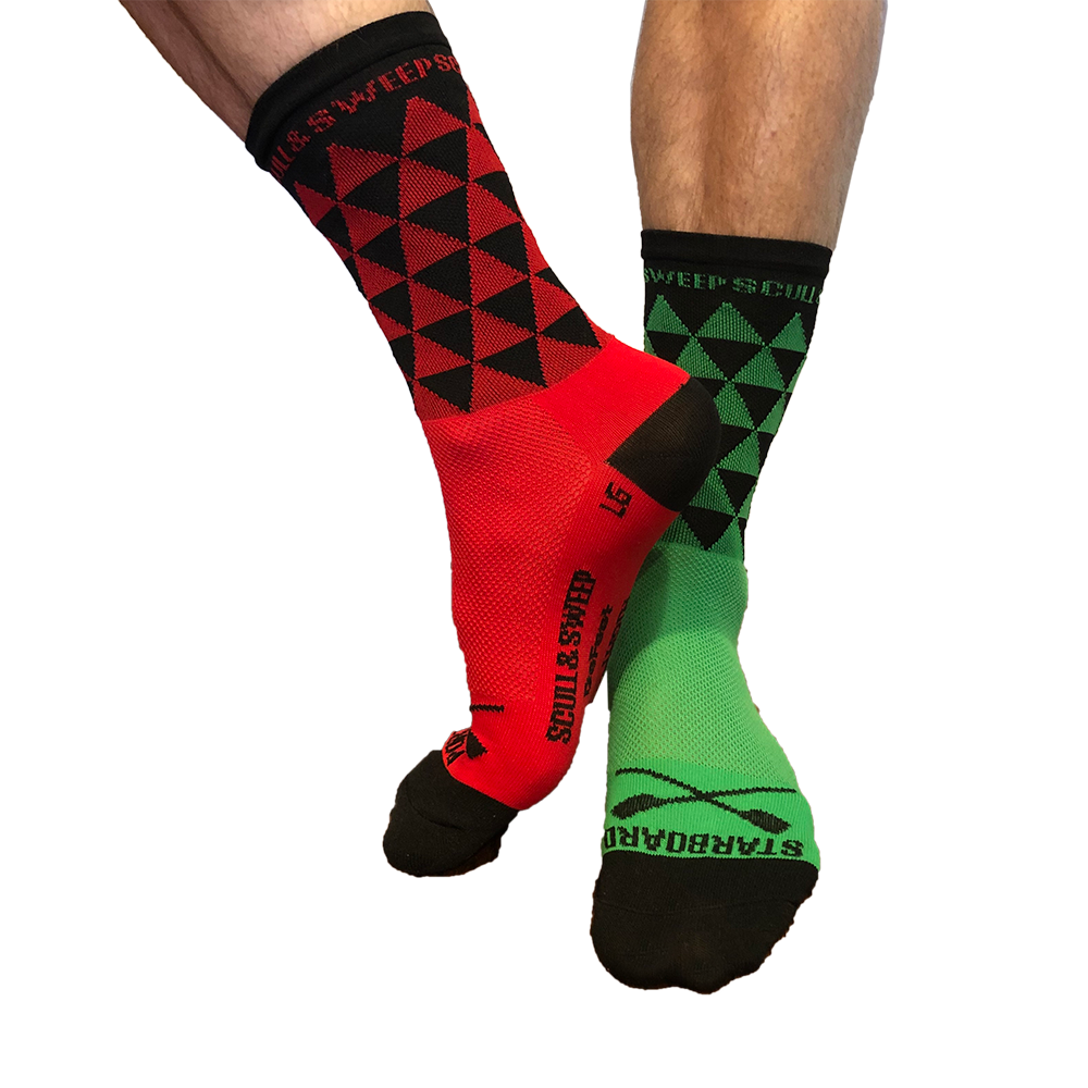 Durable Rowing Socks | Scull & Sweep Port/Starboard Training Socks