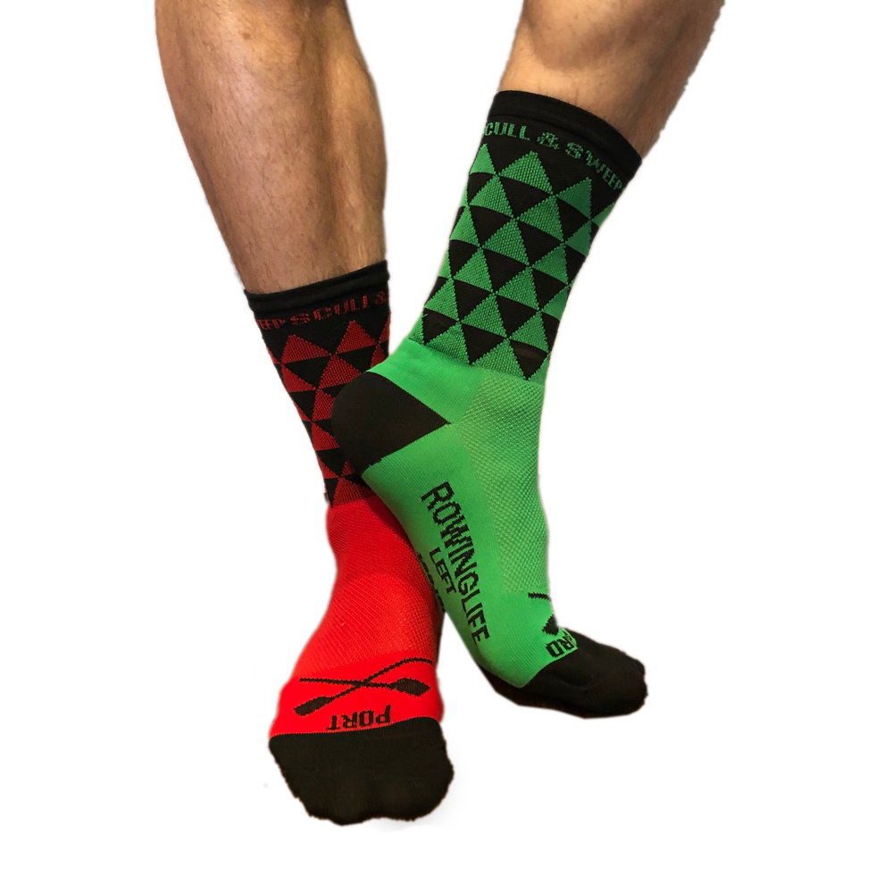 Durable Rowing Socks | Scull & Sweep Port/Starboard Training Socks