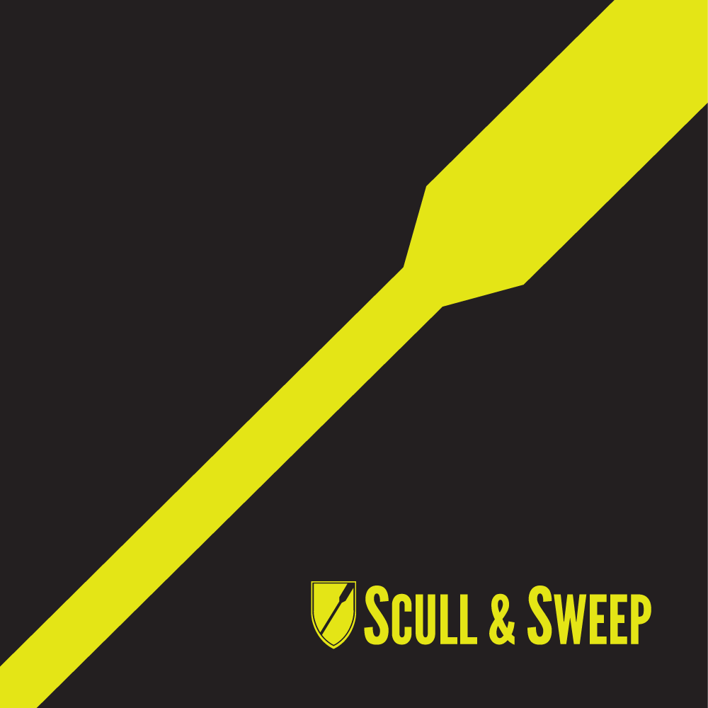Scull & Sweep Single Oar Poster | Rowing Stickers & Rowing Posters